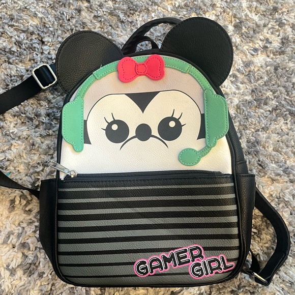 Loungefly | Bags | Loungefly Minnie Mouse Gamer Girl Mini Backpack ...